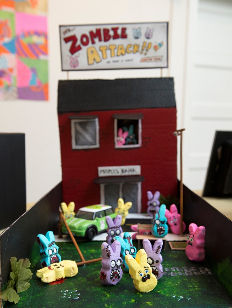 Library Arts Center Peeps Diorama Contest Peeps Zombie Attack! by ...